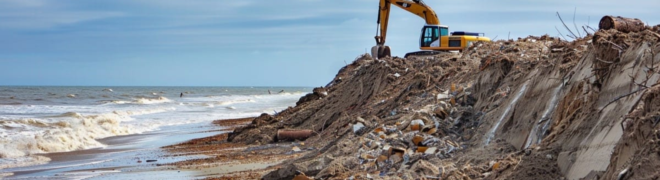Role of Construction Shredders in Coastal Erosion Prevention